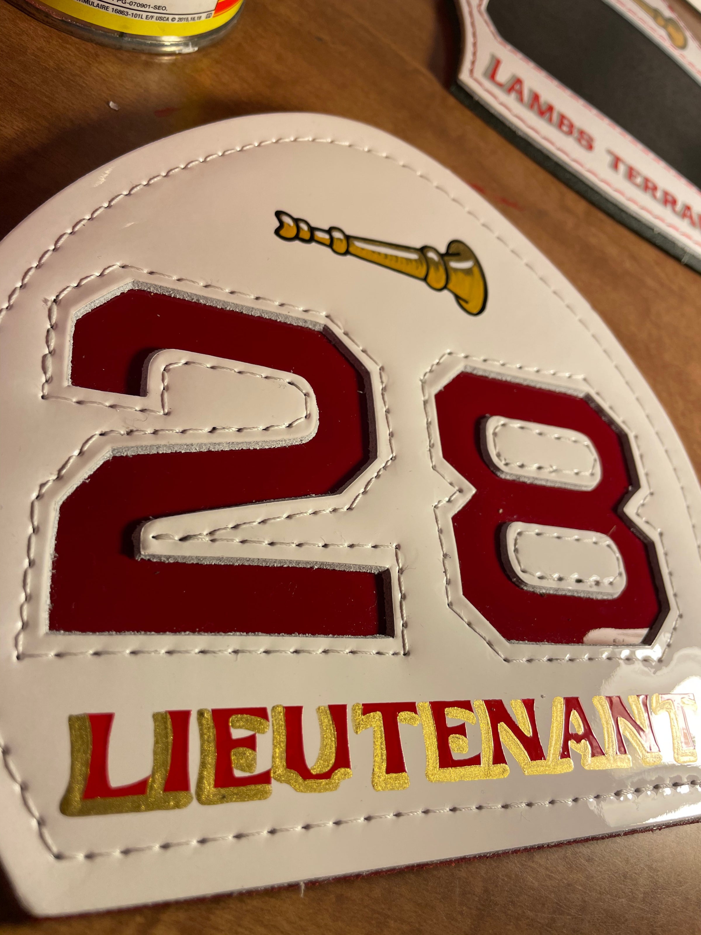 BOSTON FIRE HELMET FRONT SHIELD | Trifecta Leather Concepts